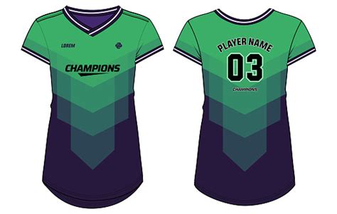 여성 스포츠 저지 플랫 스케치 일러스트 디자인과 추상적인 쉐브론 패턴으로 배구 저지 축구 축구 넷볼 스포츠 용 스포츠 유니폼