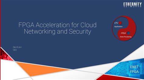 Fpga Acceleration For Cloud Networking And Security Ethernity Networks