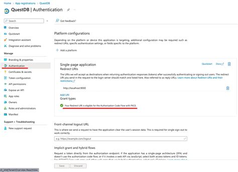 Openid Connect Oidc Integration Questdb