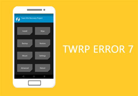 √ Gambar Cara Mengatasi Error 7 Di Twrp Cwm Berhasil Leskompi
