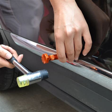 자동차 덴트 수리 도구 키트 자동차 바디 시트 금속 페인트리스 범프 제거 파란색 탭 세트 당기기 트레이스리스 리무버 우박 구덩이 핸드폰닷컴