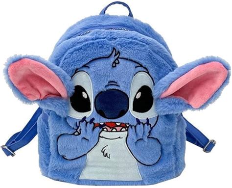 Stitch Backpack Plush Backpack Cute Mini Furry Backpack Cartoon Small