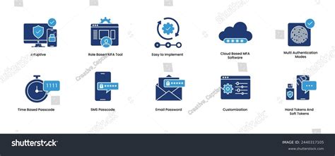 Essential Features Multi Factor Authentication Enhance Stock Vector Royalty Free 2440317105