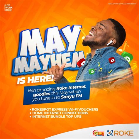 Roke Telecom Partners With Sanyu Fm To Reward Listeners In May Mayhem
