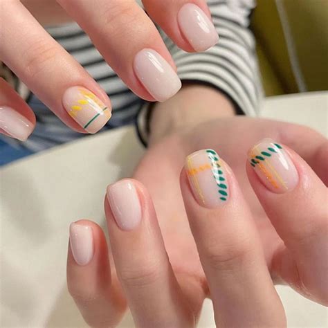 Ношение накладных ногтей короткие съемные патчи для ногтей 24 шт купить с доставкой по