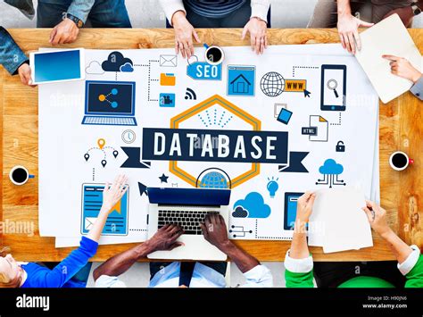 Database Computer System Digital Storage Concept Stock Photo Alamy