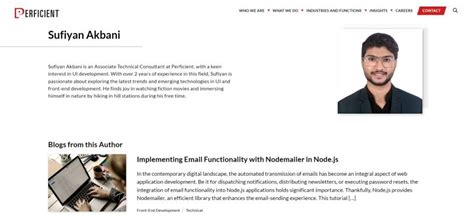 Sufiyan Akbani On Linkedin Nodemailer Nodejs Webdevelopment Emailintegration Techblog Ui