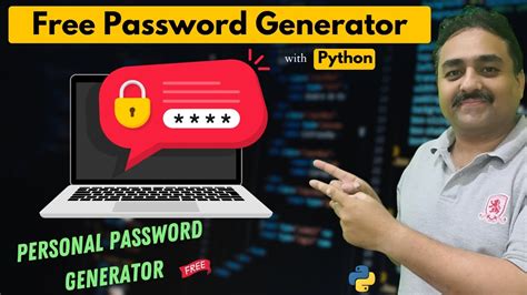 how to generate random passwords with python free password generator youtube