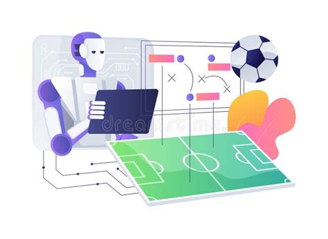 Ai Enhanced Game Strategy Abstract Concept Vector Illustration Stock Illustration