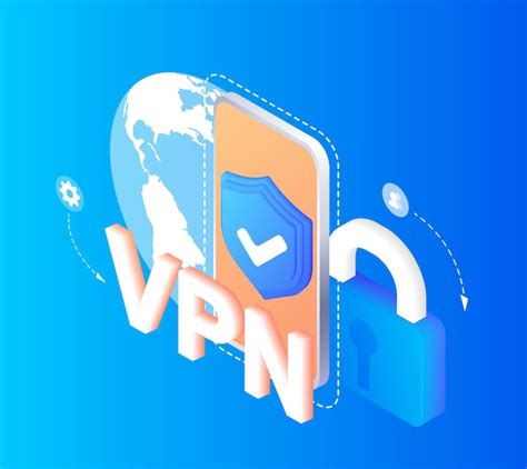 Premium Vector Vpn Service Concept Using Vpn To Protect His Personal Data In Computer Virtual
