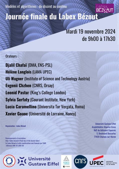 final day of the bézout labex november 19 2024 bézout labex