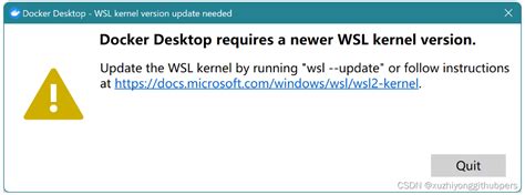 Docker Desktop Requires A Newer Wsl Kernel Versio Docker Desktop Wsl Kernel Version Too Low