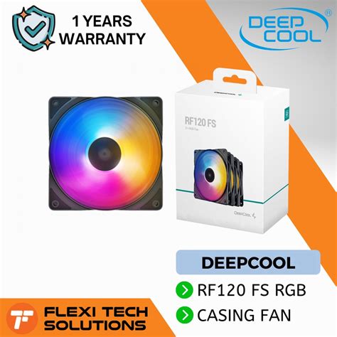 Deepcool Rf120 Fs Rgb 3 In 1 Case Fan Flexi Tech