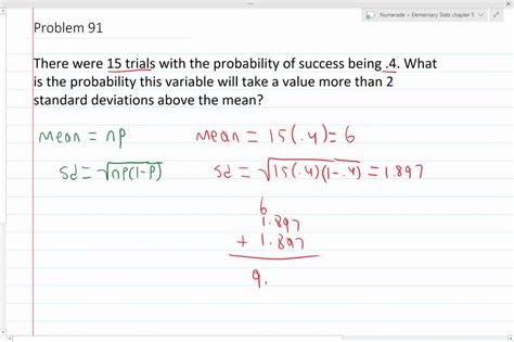 Solveda Binomial Random Variable X Is Based On 15 Trials With The