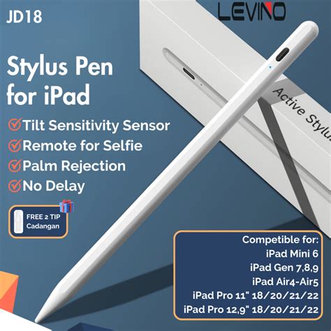 Jual Levino Jd Pencil Stylus Pen Gen Apple Pencil Untuk Ipad Air Pro Shopee