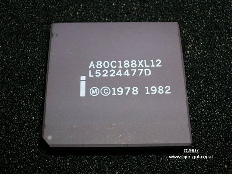 Cpu Galaxyat Vintage Chips Intel 80188 Section