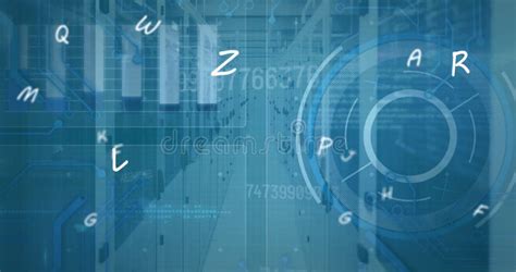 Image Of Scope Scanning Numbers And Statistics Over Computer Servers