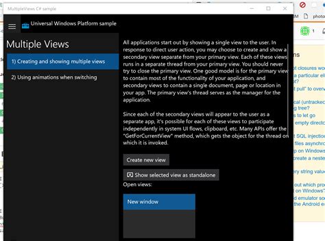 C How Can I Force User To Work On Particular Modal Of Uwp Stack