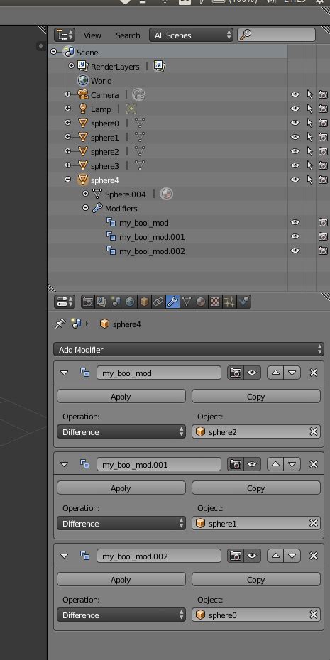 Python Selecting Active Object To Use For Modifier From Names In Blender Stack Overflow
