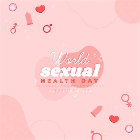 Premium Vector World Sexual Health Day With Gender Symbols And Condoms