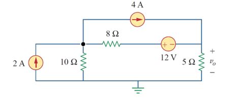 Solved How To Find The Value Of Vo Using Node Analysis In