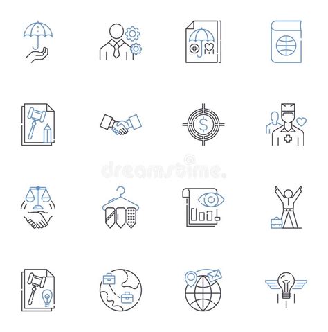 Integrity Line Icons Collection Hsty Ethics Trusrthiness Transparency Fairness Virtue