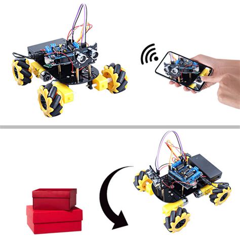 360 Degree Rotation Arduino Mini Mcnum Wheel Smart Car Kit Zhelectronics China 3 To 7 Days