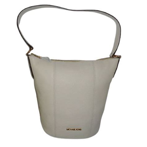 Michael Kors Brooke Medium Bucket Messenger Shoulder Handbag Light