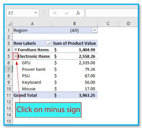 Create Group In Pivot Table Items In Excel