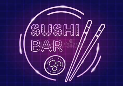Sushi Bar Japan Asian Food Or Restaurant Of Sashimi And Rolls For