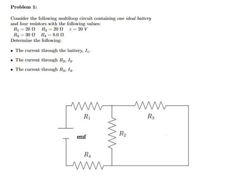 solved consider the following multiloop circuit containing