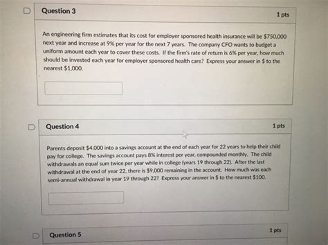 solved d question 3 1 pts an engineering firm estimates that