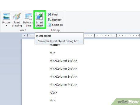 Ways To Quickly Make A Table For WordPad WikiHow