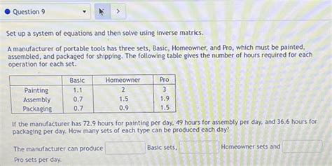 solved set up a system of equations and then solve using