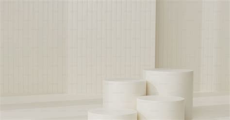 원통형 흰색 연단 베이스는 추상적인 흰색 배경에 고급스러움을 배경으로 한다 무대 쇼케이스 제품 전시 및 광고 공간 3d 렌더링 그림 사진 Unsplash의 벽 이미지