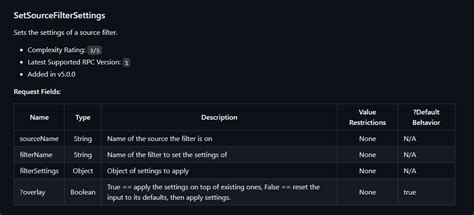 Get Set FilterSettings Issue Bitfocus Companion Module Obs Studio GitHub