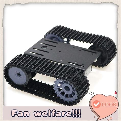 Smart Tank Car Chassis Tracked Crawler Robot Platform With Dual Dc 12v