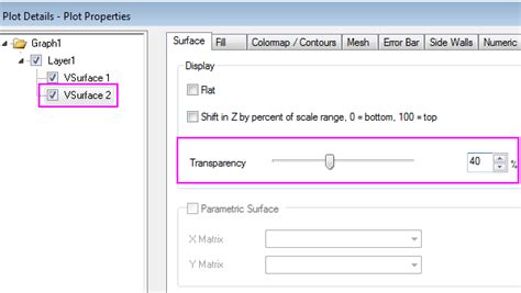 Help Online Tutorials Creating Intersecting Surface Plots From Worksheets