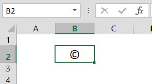 Insert Symbols In Excel