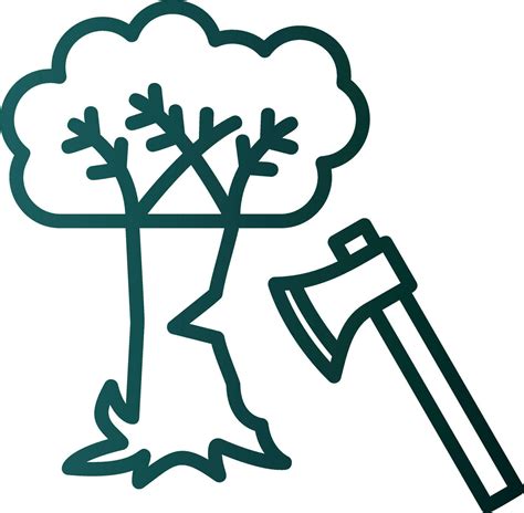 Tree Cutting Vector Icon Design Vector Art At Vecteezy