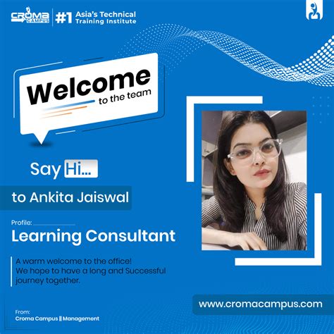 Welcome To The Team🎉ankita Croma Campus Pvt Ltd
