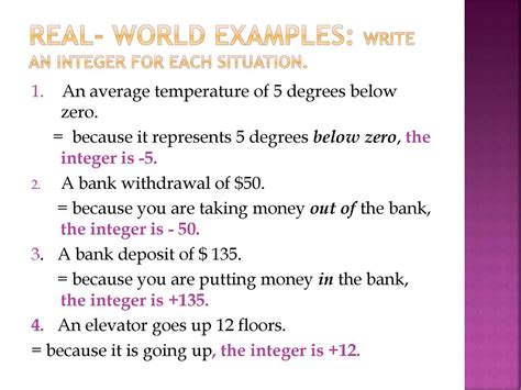 integers and absolute value ppt download