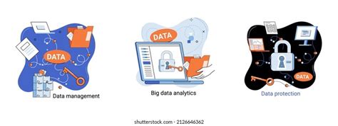 Big Data Analytics Platform Data Management Stock Vector Royalty Free