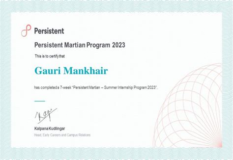 Gauri Mankhair On Linkedin Persistentmartianprogram Persistentsystem