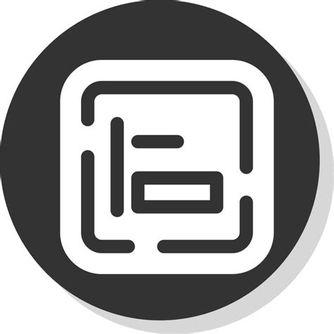 Left Alignment Glyph Grey Circle Icon 41869014 Vector Art At Vecteezy