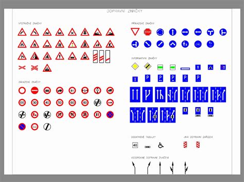 Vehicle Traffic Signs In Autocad Download Cad Free 29636 Kb Bibliocad