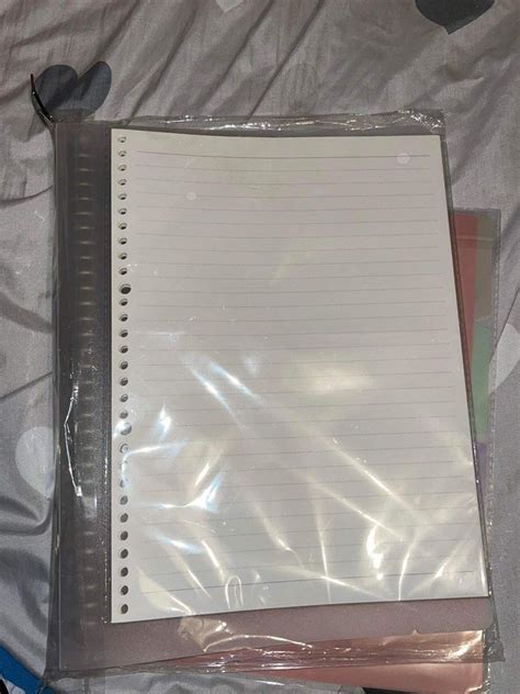 BINDER W INDEX SEPARATOR Hobbies Toys Stationary Craft Stationery Babe Supplies On