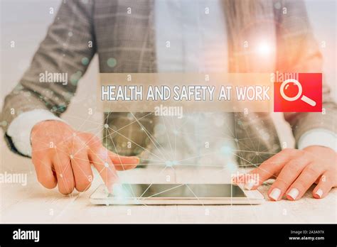 Handwriting Text Writing Health And Safety At Work Conceptual Photo Secure Procedures Prevent