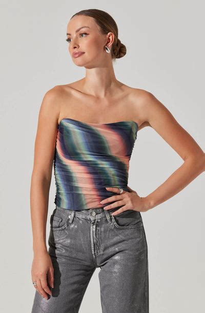 Akila Mesh Tube Top Astr The Label