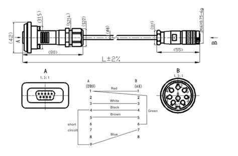 Aisg Cables Ret Control Cable D Sub 9 Pin Male To Aisg 8 Pin Female 10 Meter